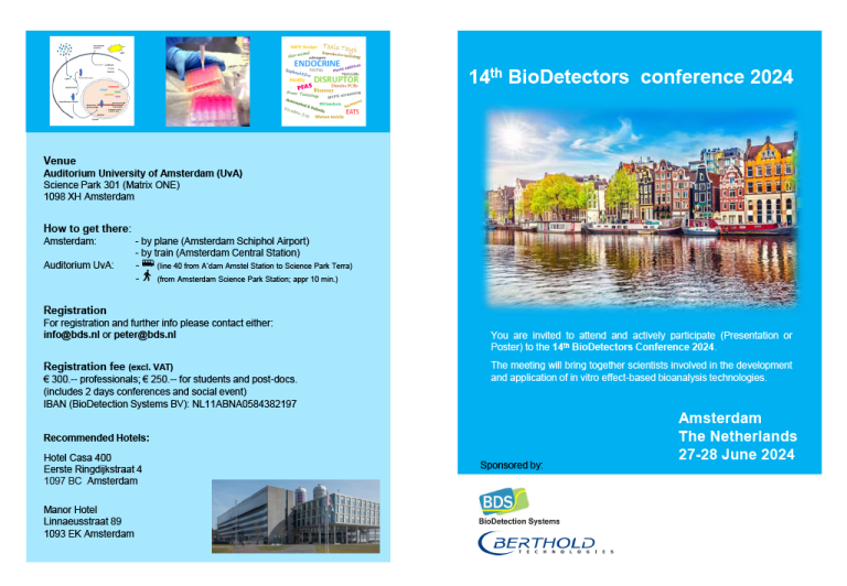 14th BioDetectors conference 27 – 28 June 2024 – Bio Detection Systems